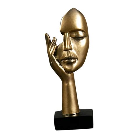 Modern Simple Creative Women Face Art Statue Abstract Figure Handicraft