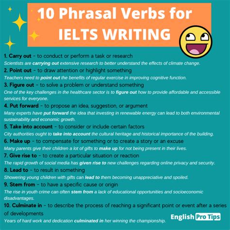 Advanced Phrasal Verbs For Ielts Writing Ielts Englishprotips