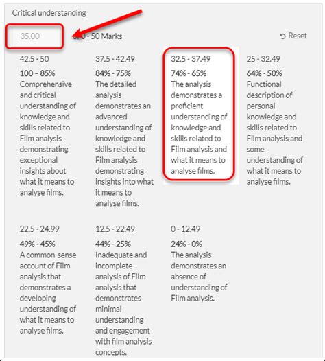 Create Inspera Bands And Criteria Original Elearning University Of Queensland