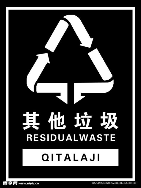 垃圾分类标识设计图 Psd分层素材 Psd分层素材 设计图库 昵图网