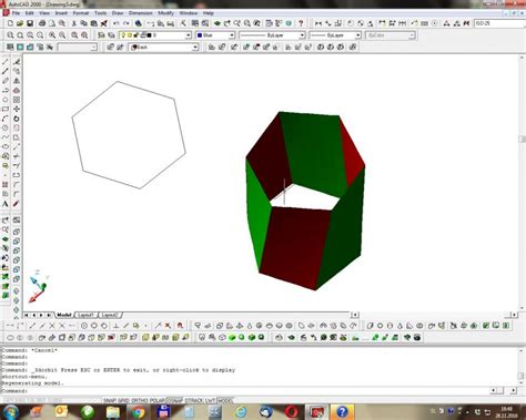 3d Conical Hexagon Autocad 3d Modelling And Rendering Autocad Forums