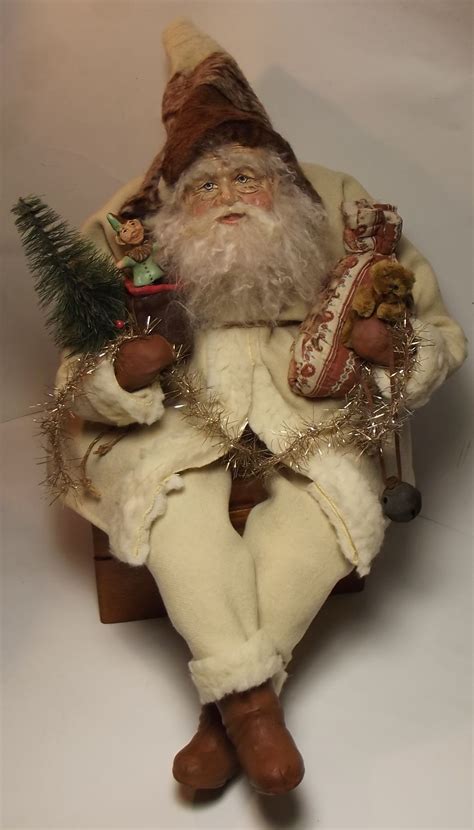 Handmade Sitting Santa Claus And Jack In The Box By Kim Sweet~kims Klaus