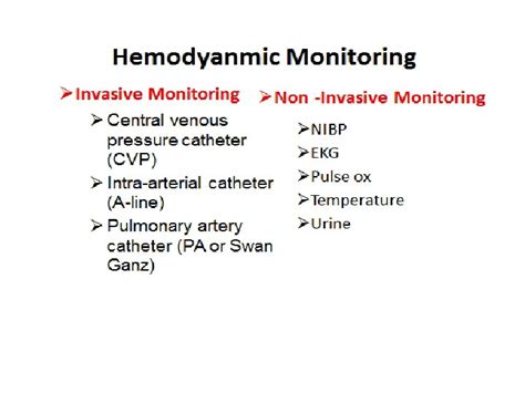Hemodynamic Monitoring Atrerial Line Cvp Line Nsg 409