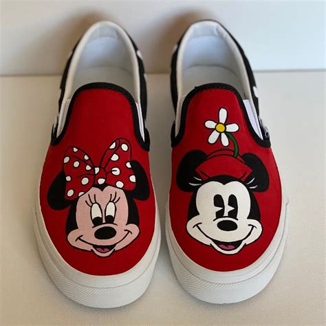 Minnie Mouse Vans Etsy
