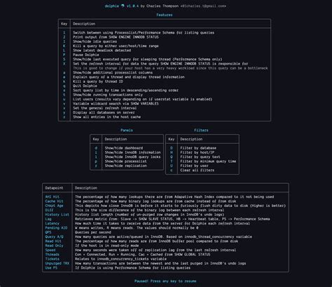 github charles 001 dolphie an intuitive feature rich top tool for