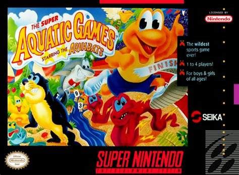 Super Aquatic Games Snes Super Nintendo