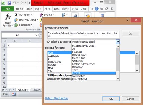 Excel Functions List You Must Know
