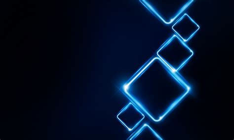 추상 라이트 아웃 기술과 게임 플레이의 네온 스퀘어 하이테크 커뮤니케이션 컨셉 혁신 배경 벡터 디자인 0명에 대한 스톡 벡터 아트 및 기타 이미지 Istock