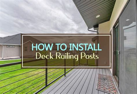 How To Install Deck Railing Posts 3 Easy Steps Household Advice