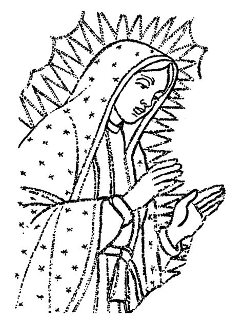 Me Gusta La Clase De Religión Virgen De Guadalupe Para Colorear
