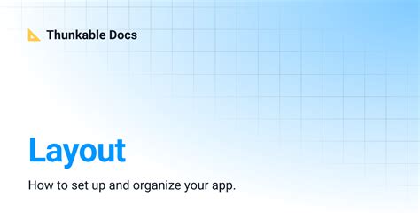 Layout Thunkable Docs