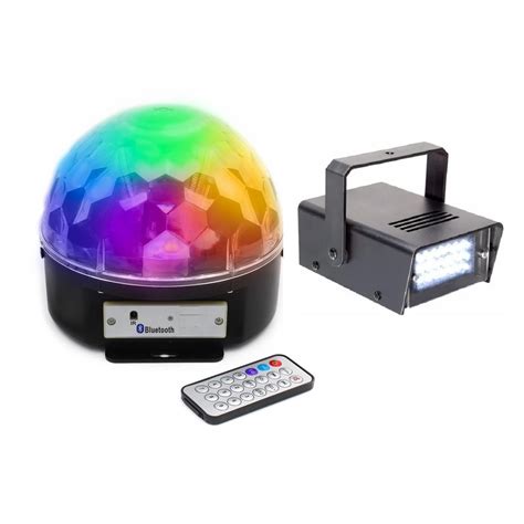 Kit Iluminação Festa Dj Balada Globo Bola Maluca Led Strobo Shopee Brasil