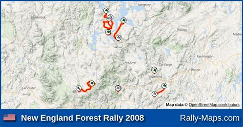 Maps New England Forest Rally 2008 Rally