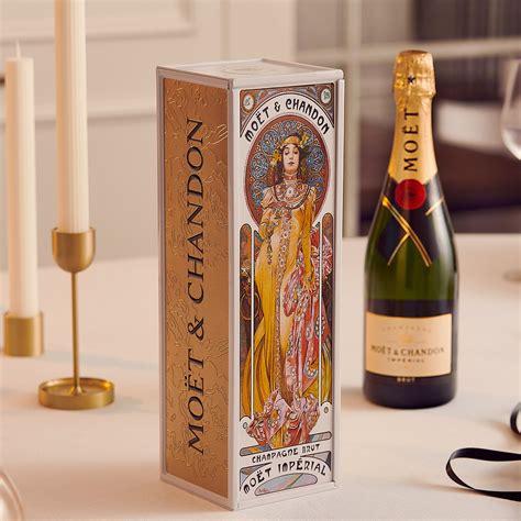Moët Limited Edition Alphonse Mucha Woman In Gold Moët Ting