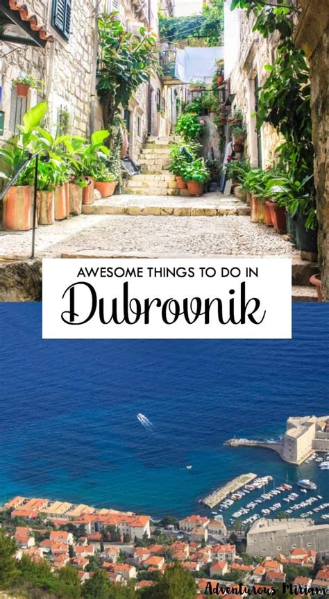 An Alley Way With The Words Awesome Things To Do In Dubronik Croatia
