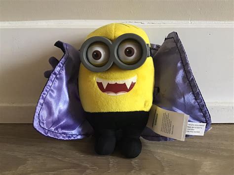 Minions Vampire Minion Stuffed Doll Plush Toy 5 2 Etsy