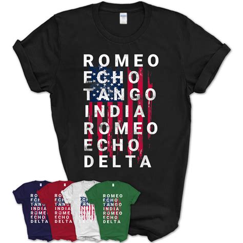 Us Army Retired T Shirt Phonetic Military Alphabet T Tee Teezou Store