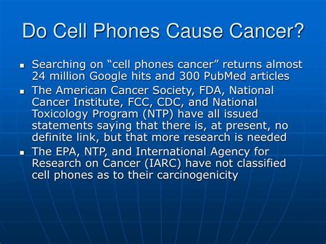 Ppt Is Your Cell Phone Killing You Powerpoint Presentation Free