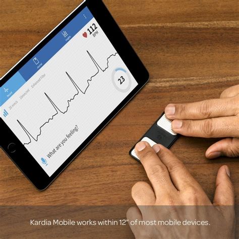 Ecg Ekg Kardia Mobile Alivecor Pour Smartphone Iphone Android