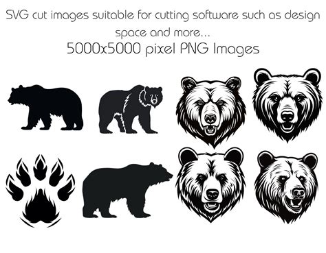 Bear Svg Bear Svg Cut File Svg Files For Cricut Mountain Svg Bear