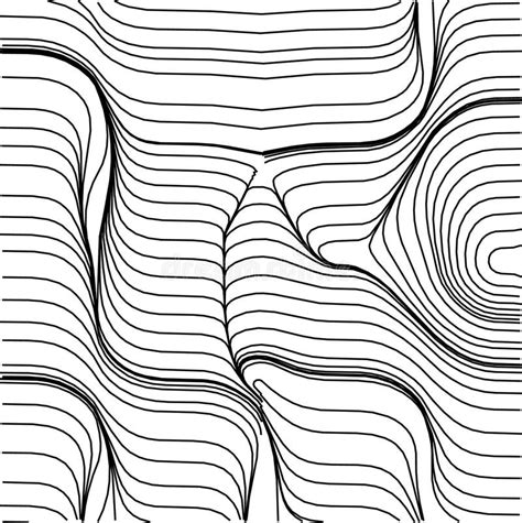 Abstract Vector Geometric Pattern With Radial Lines And Optical
