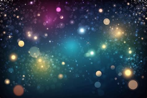 Abstract Cosmic Bokeh Background Galaxy Space Blurry Backdrop Soft Blur Light Bokeh Effect ...