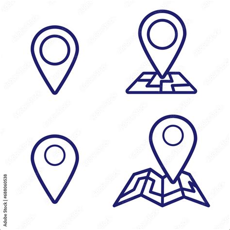 Maps And Pins Vector Icons Make Your Own Custom Location Pin Icon Map With Pin Symbol