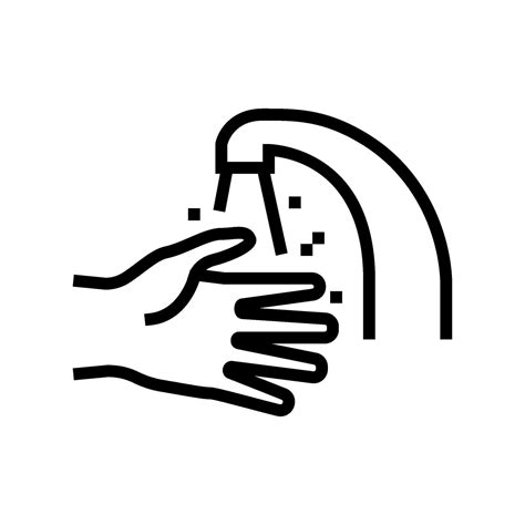Hand Hygiene Food Safety Line Icon Illustration 52102821 Vector Art At