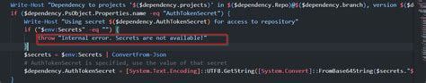 Inconsistent Authtokensecret Behavior In Multiple Projects Secrets Are Not Available Error In