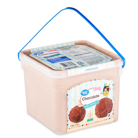 Great Value Chocolate Ice Cream 128 Fl Oz Walmart Business Supplies
