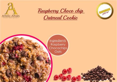 Raspberry Choco Chip Oatmeal Cookie