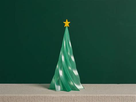 Spiraled Christmas Tree Vase Mode Christmas Decor By Slimprint By