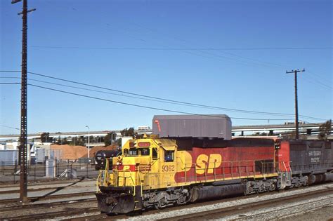 Original Slide Southern Pacific Sd45t 2 9362 In Action Oaklandca