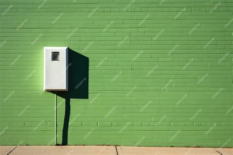 Premium Ai Image A Wireless Doorbell System On A House Front Wall