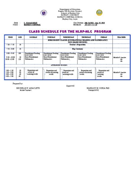 Classroom Program Enrichment Classes Pdf