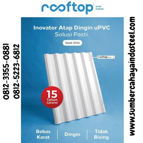 Atap Rooftop PVC/ Polyvinyl - ATAP UPVC ROOFTOP ATAP POLYVINYL ...