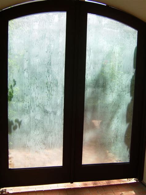 Rain Drizzle Glass Doors Contemporary Entry Other By Sans