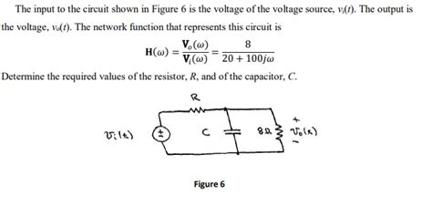 Solved The Input To The Circuit Shown In Figure Is The Chegg