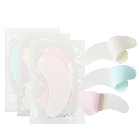 Badu Bg 50 чифта лепенки за очи Подложки за очи Хартиена гел подложка за мигли Съвети за стикери