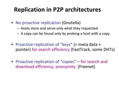 ppt replication strategies in unstructured peer to peer networks