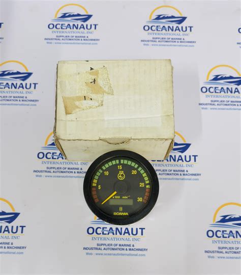 Scania Boat Tachometer Sensor Tacho Gauge 12v 24v Red Light With Lcd Display Oceanaut