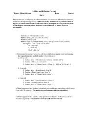 Cell Size And Diffusion Prelab 1 Docx Cell Size And Diffusion Pre Lab Name Chloe Zalloum Date