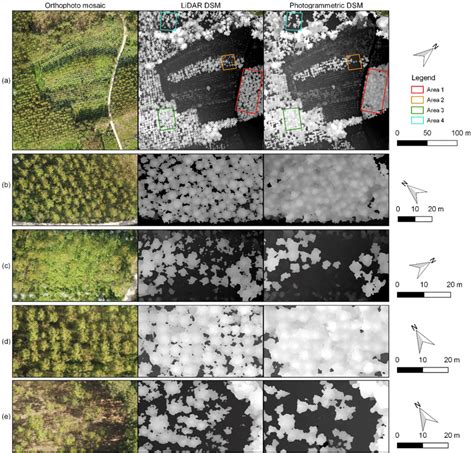 Digital Surface Models Dsms Driven From Lidar Centre Data And Download Scientific Diagram