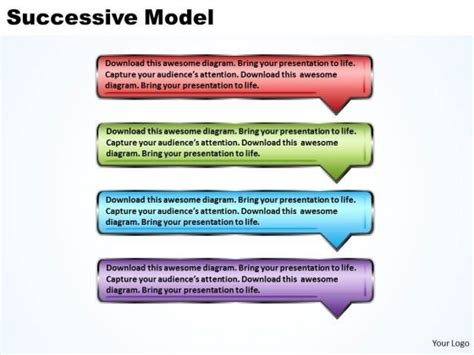 Ppt Successive Model Using 4 Rectangular Circular Arrows Powerpoint