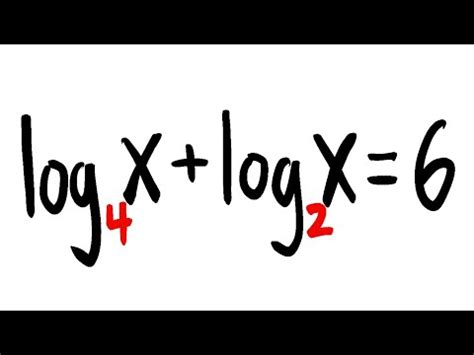 Log Equation With Different Bases Dear Jenna YouTube