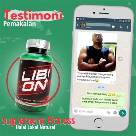 Jual Libion Super Hemat 4 Botol Suplemen Fitness Testo Booster Pria