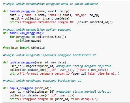 MEMBUAT APLIKASI DENGAN PYTHON MONGODB