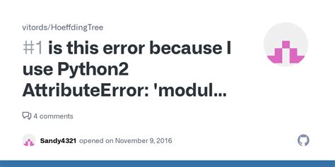 is this error because i use python2 attributeerror module object has