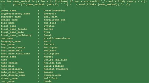 Create Fake Data With Faker In Python Software Development Notes