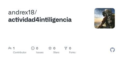 GitHub Andrex18 Actividad4intiligencia